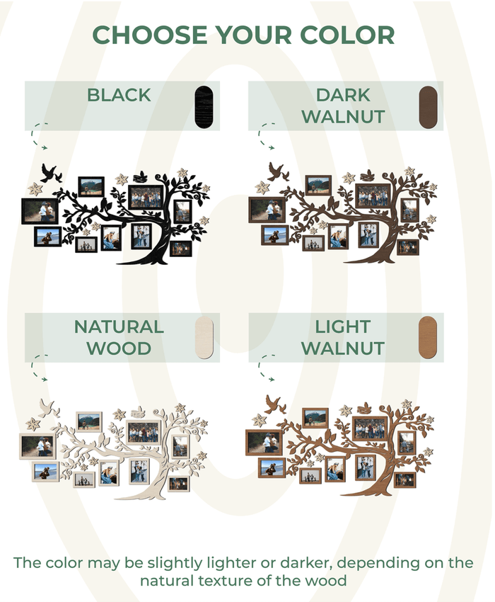 LED Family tree - Standart – JustLikeWood
