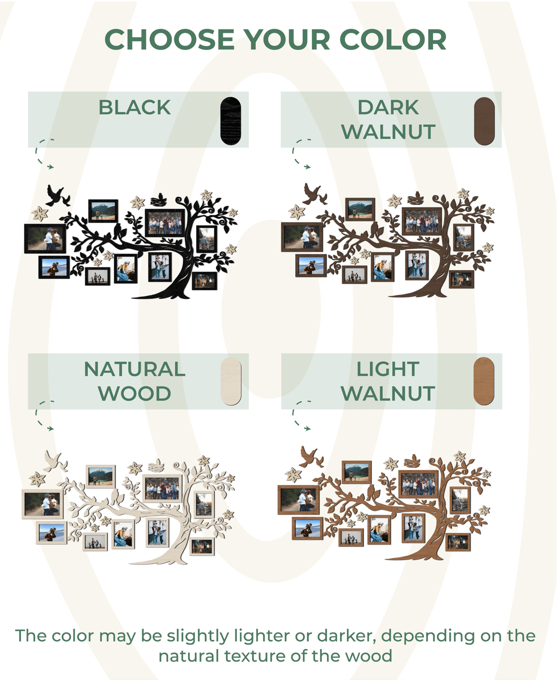 LED Family tree - Standart – JustLikeWood